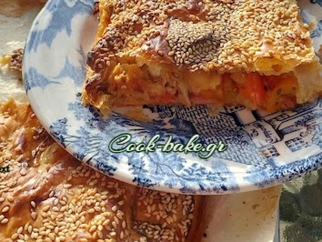 Πίτσα σαν πίτα με φύλλα σφολιάτας - Cook Bake